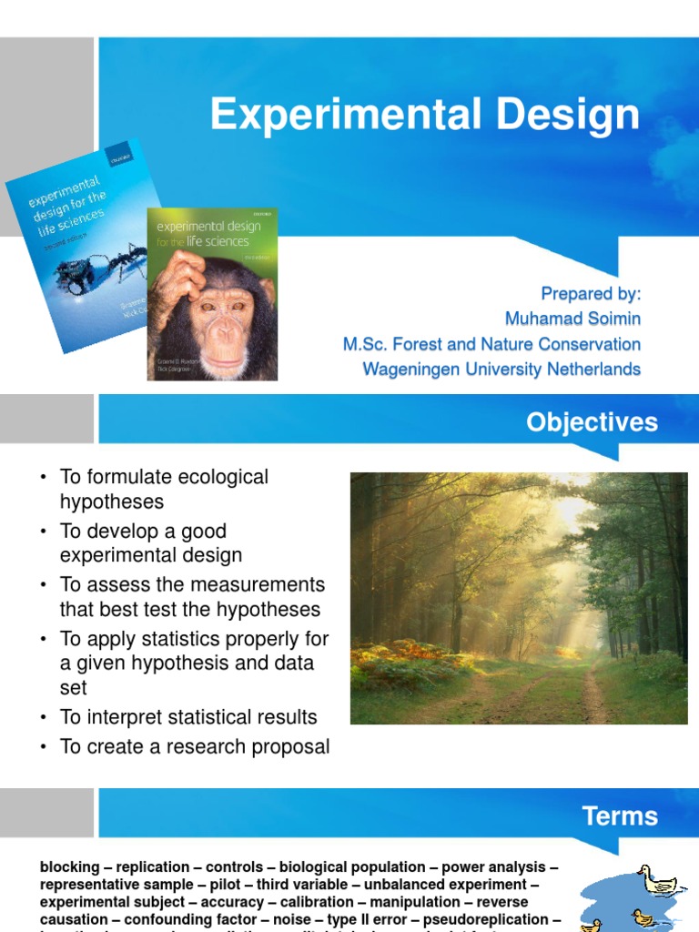 Experimental Design in Ecology | PDF | Experiment | Design Of Experiments