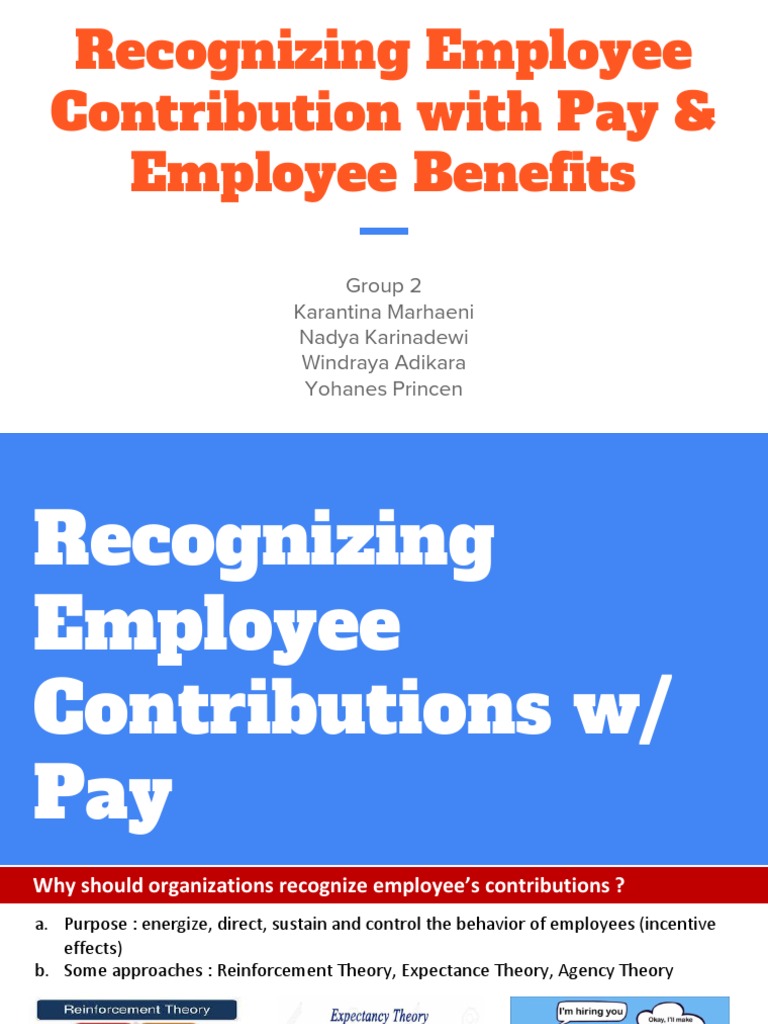 Recognizing Employee Contribution With Pay & Employee Benefitse | PDF ...