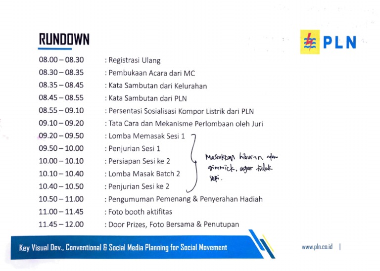 Contoh Rundown | PDF