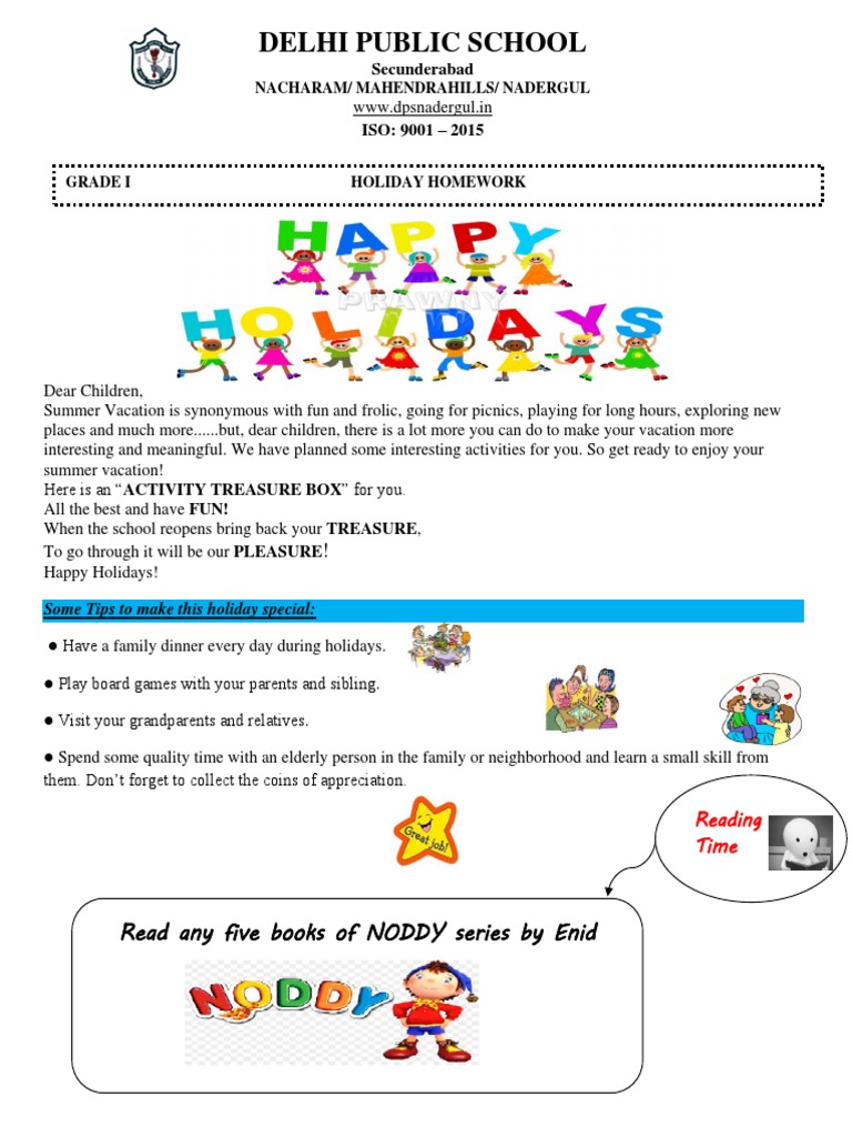 Grade 1 Holiday Home Work | PDF | Calf | Dairy Farming