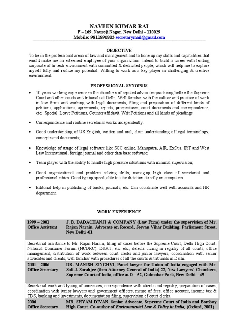 Naveen Kr. Rai | PDF | Advocate | Lawyer