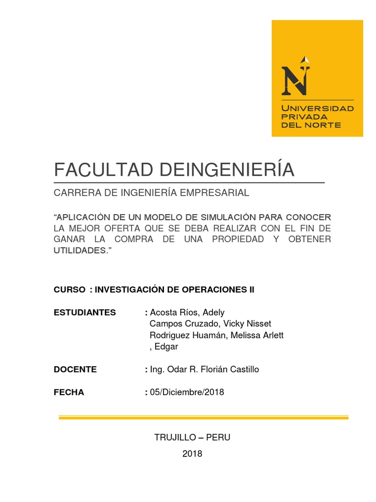 Trabajo Final Invope II | PDF | Límite (Matemáticas) | Simulación