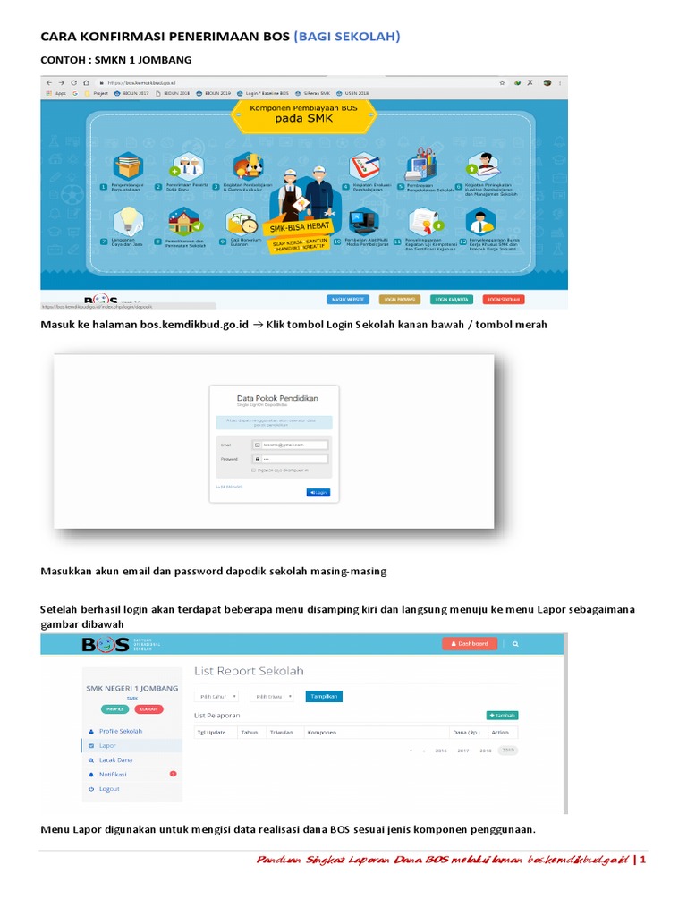Panduan Web BOS KEMENDIKBUD PDF | PDF