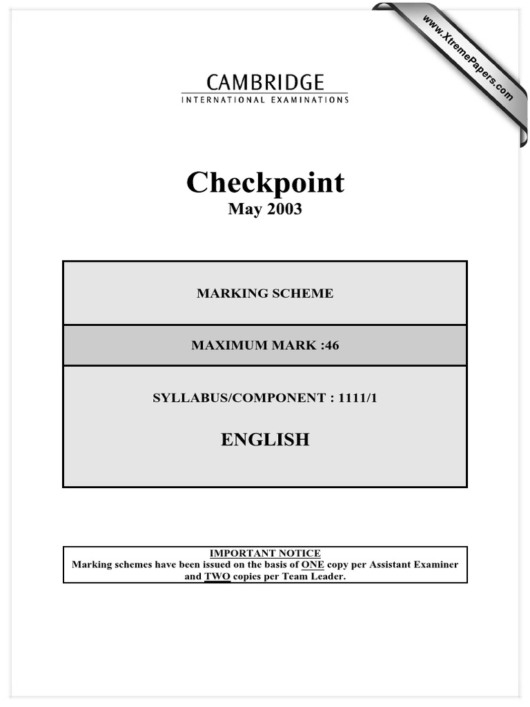Marking Scheme | PDF | Punctuation | Language Mechanics