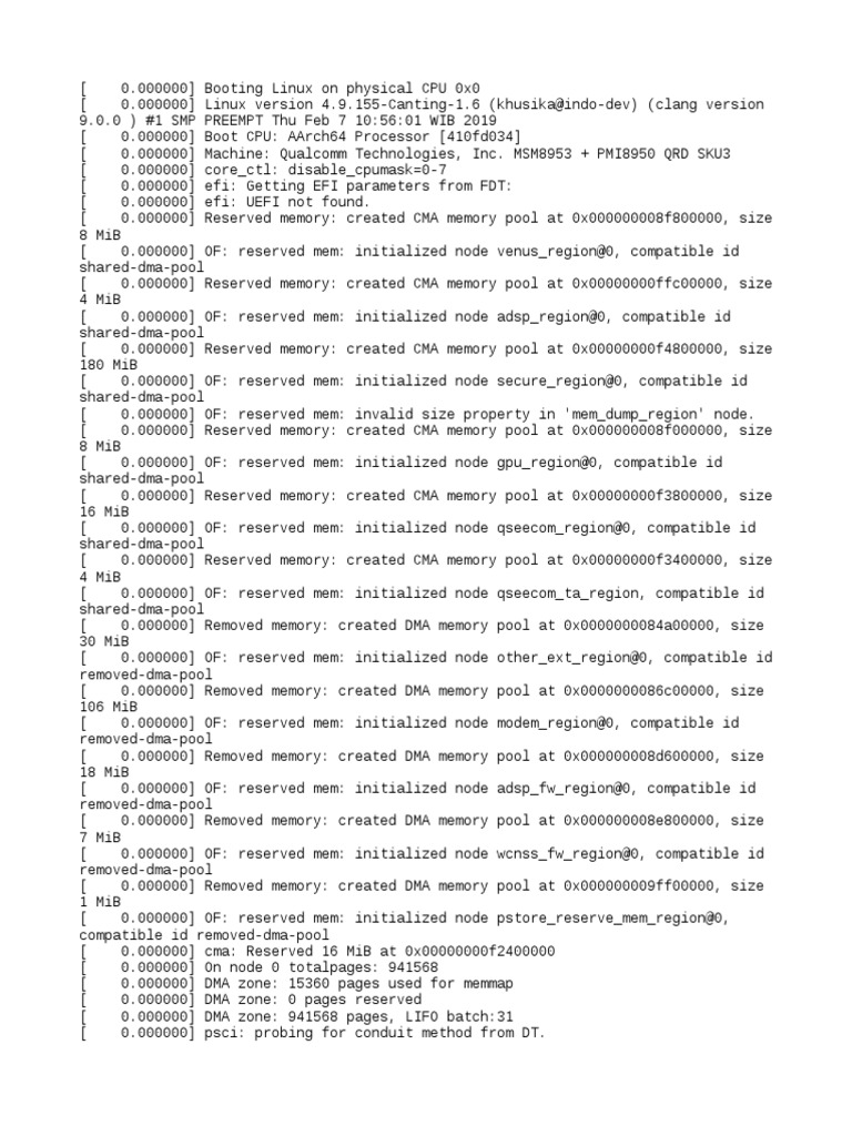 Dmesg | PDF | Booting | Device Driver
