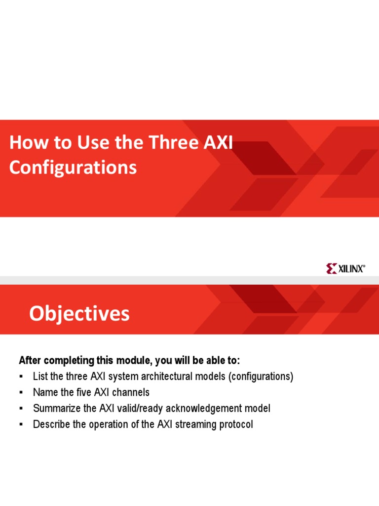 How To Use The Three AXI Configurations | PDF | Field Programmable Gate ...