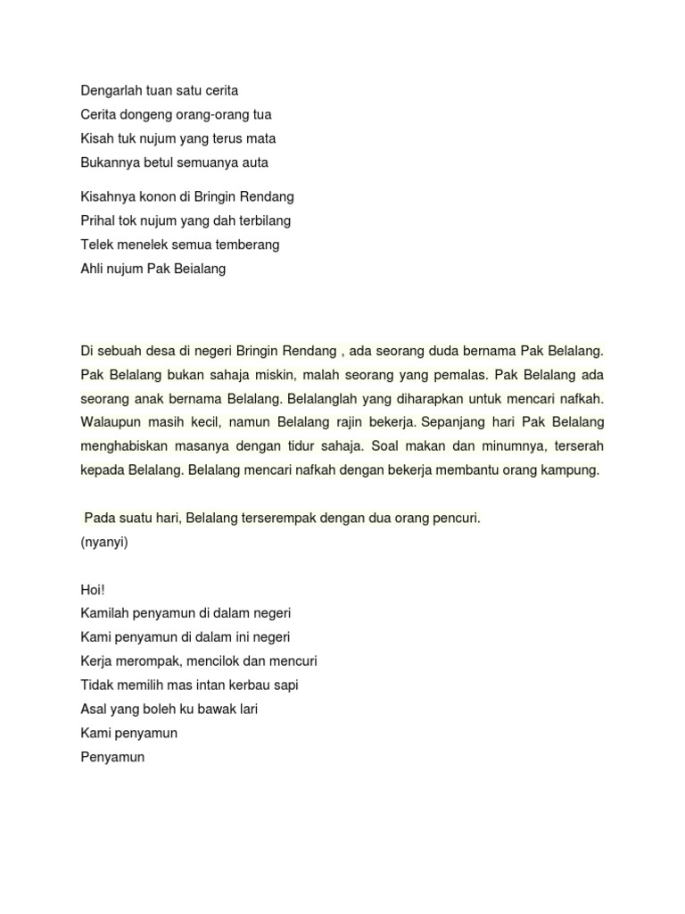Nujum Pak Belalang | PDF
