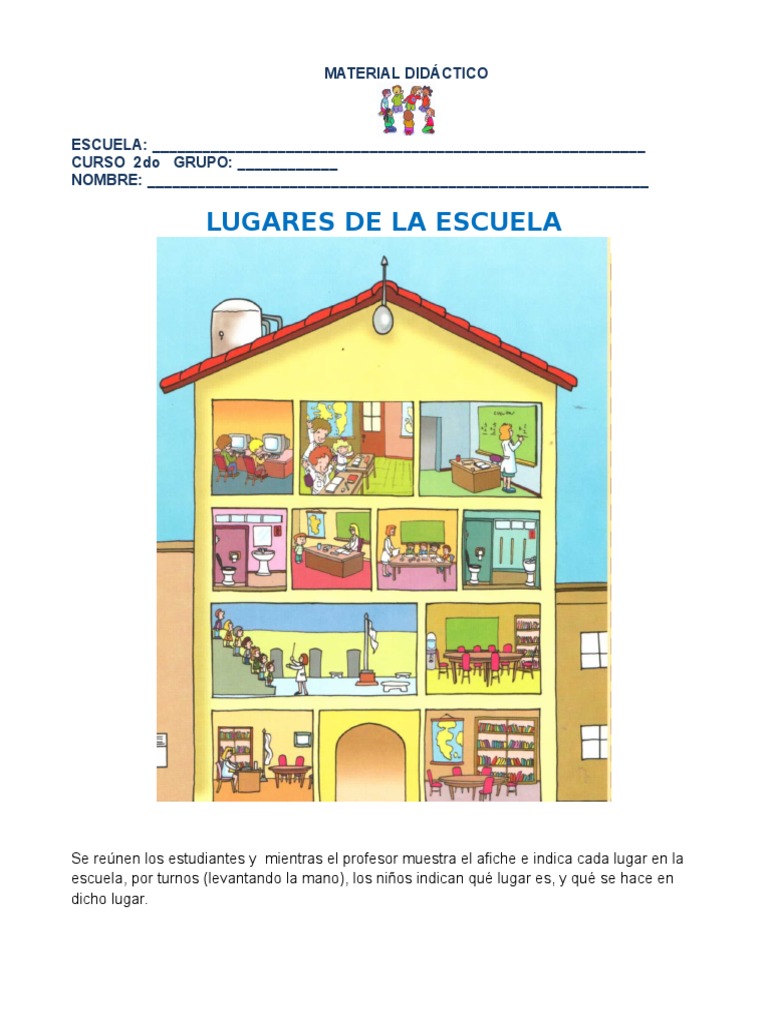 Exp - Nat - Lugares de La Escuela | PDF