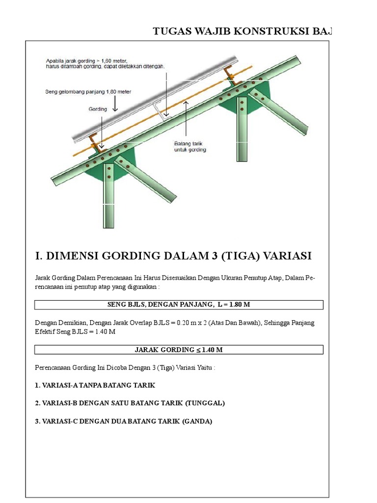 Menghitung GORDING 2 | PDF