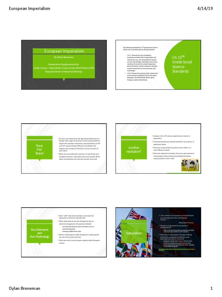 European Imperialism Slides | PDF | Imperialism | British Empire