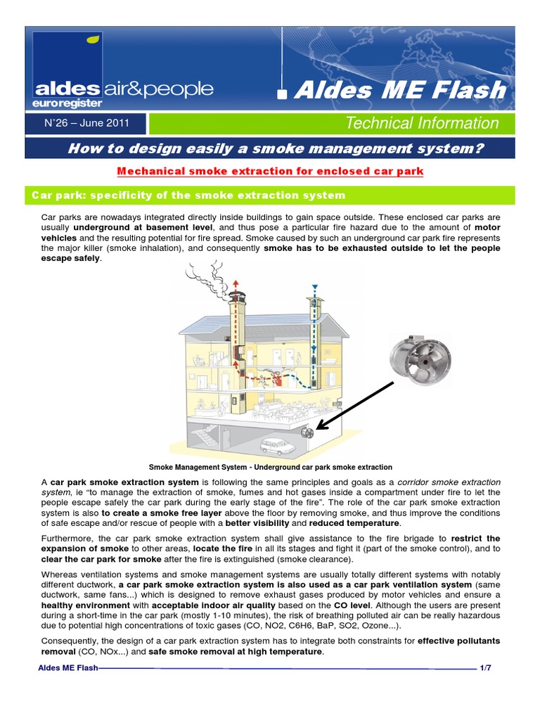 Aldes ME Flash Aldes ME Flash: How To Design Easily A Smoke Management System? | PDF ...