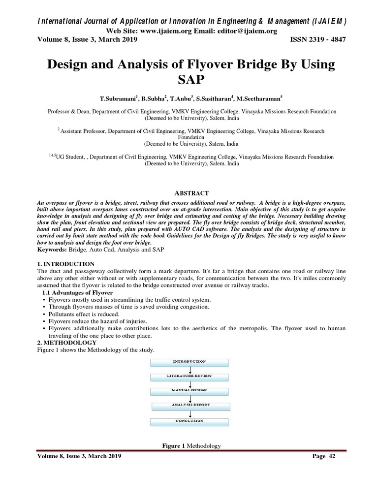 Design and Analysis of Flyover Bridge Using SAP | PDF | Reinforced ...