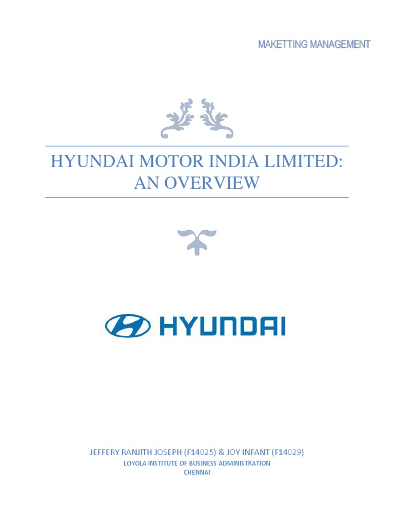 Hyundai Marketing Strategy & SWOT Analysis | PDF | Car | Marketing