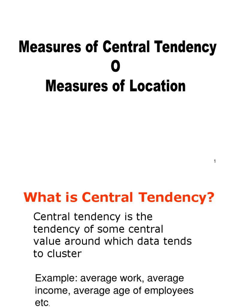 Measures of Location | PDF | Mode (Statistics) | Arithmetic Mean