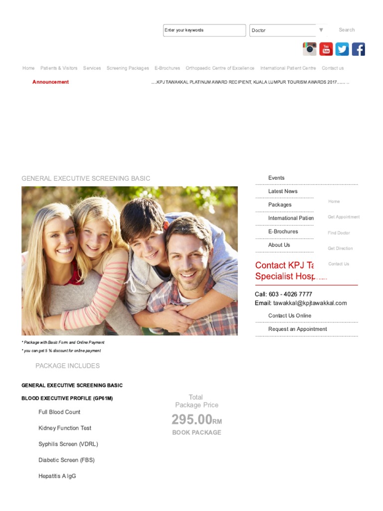 General Executive Screening Basic | PDF