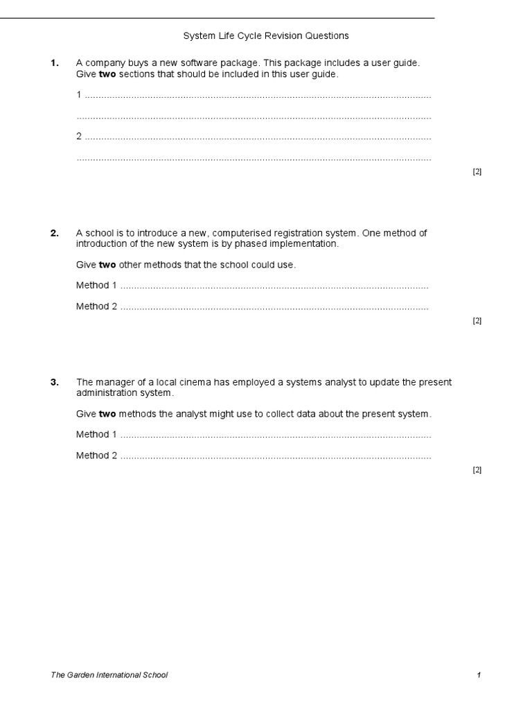 Chapter 7 SystemLifeCycle | PDF | Computing | Information Technology