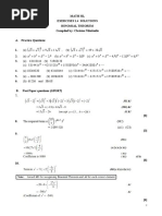 HL Binomial Theorem Problems Markscheme | PDF | Discrete Mathematics | Mathematical Concepts