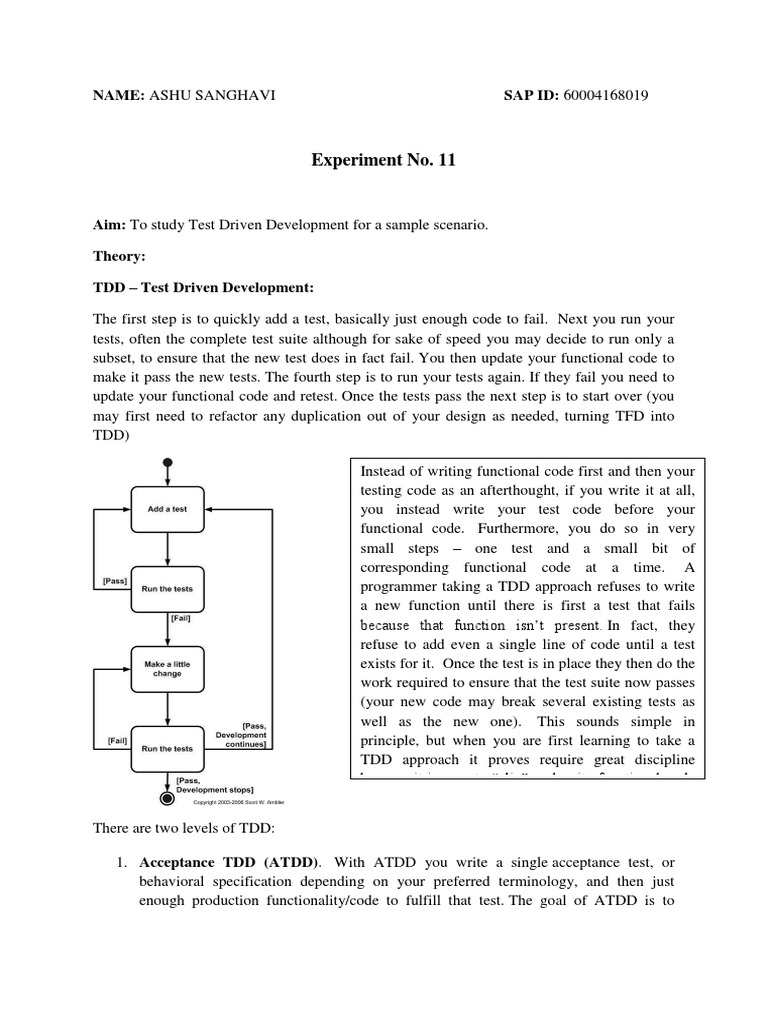 Test Driven Development | PDF | Test Driven Development | Software