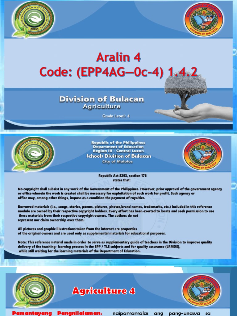 Aralin 4 EPP 4 | PDF