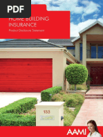 Aami Home Building Insurance Pds | PDF | Insurance | Legal Liability