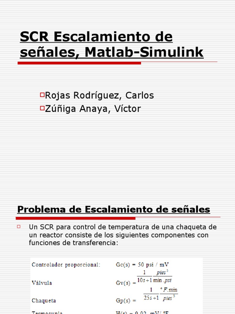 SCR Matlab Simulink | PDF | Enseñanza de matemática