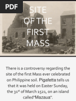 Evidences of The First Mass in The Philippines in Masao, Butuan | PDF ...