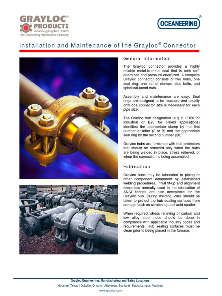 Grayloc Installation and Maintenance Bulletin Rev. K | Download Free ...