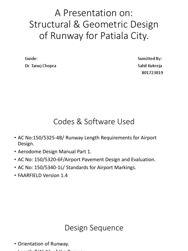 Runway Design | PDF | Runway | Takeoff