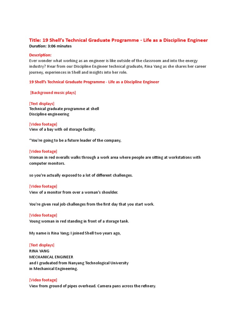 Title: 19 Shell's Technical Graduate Programme - Life As A Discipline ...