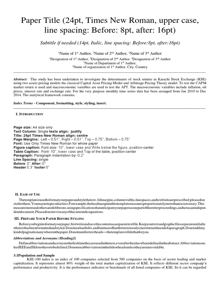 Paper Title (24pt, Times New Roman, Upper Case, Line Spacing: Before ...