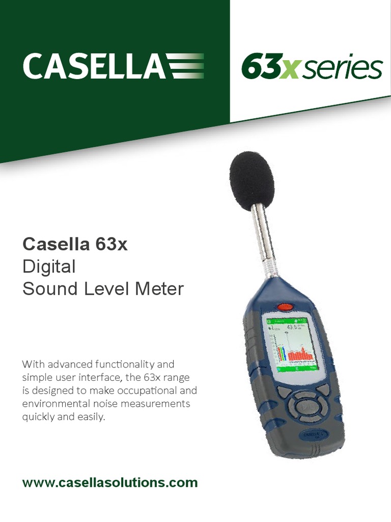 Casella Cel 630 Datasheet v2 PDF Us Version | PDF | Noise | Microphone