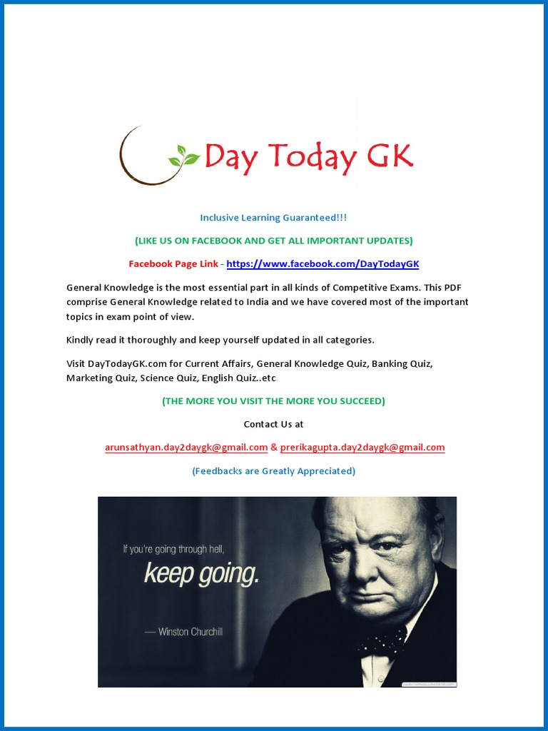 General Knowledge India (E-Book) - Part One PDF | PDF | Counter Terrorism | Sikhism