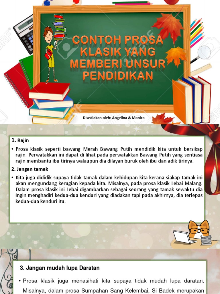 Contoh Prosa Klasik Yang Memberi Unsur Pendidikan | PDF