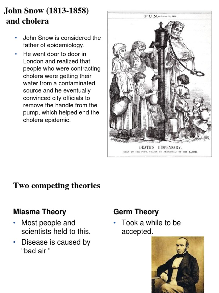 John Snow (1813-1858) and Cholera | PDF