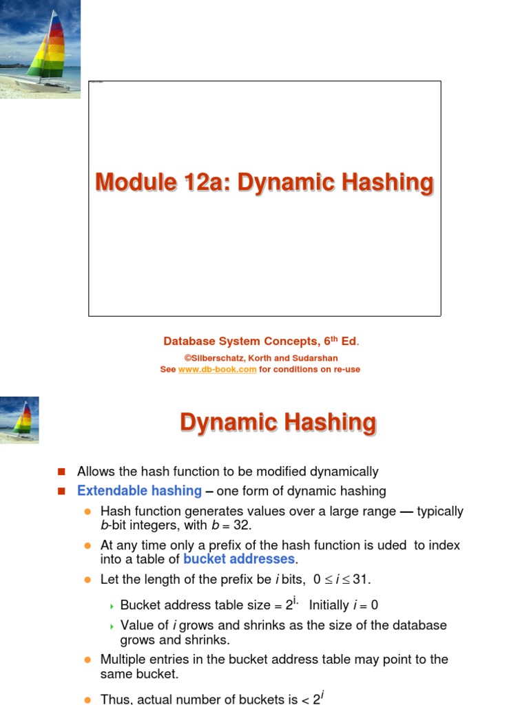 Mod 12a Dynamic Hashing | PDF | Applied Mathematics | Algorithms And Data Structures