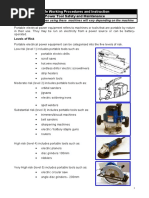 SP-020-B Electrically Powered Hand Tools SOP | PDF | Personal ...