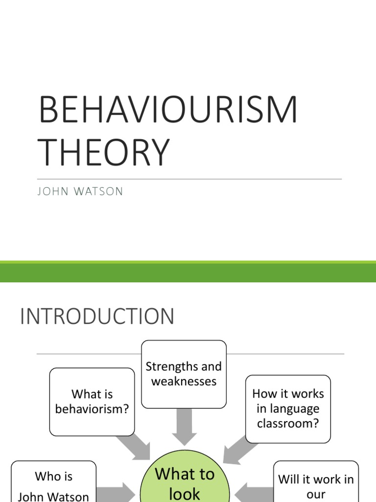 Behaviourism Theory | PDF | Behaviorism | Reinforcement