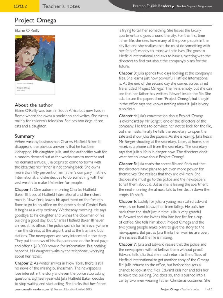 Uncovering Corporate Corruption: A Summary of the Plot of "Project Omega | PDF