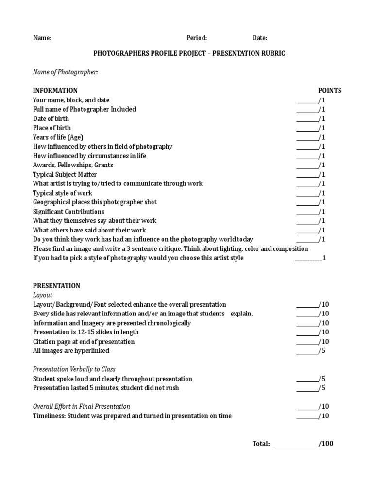 Name of Photographer:: Photographers Profile Project - Presentation ...