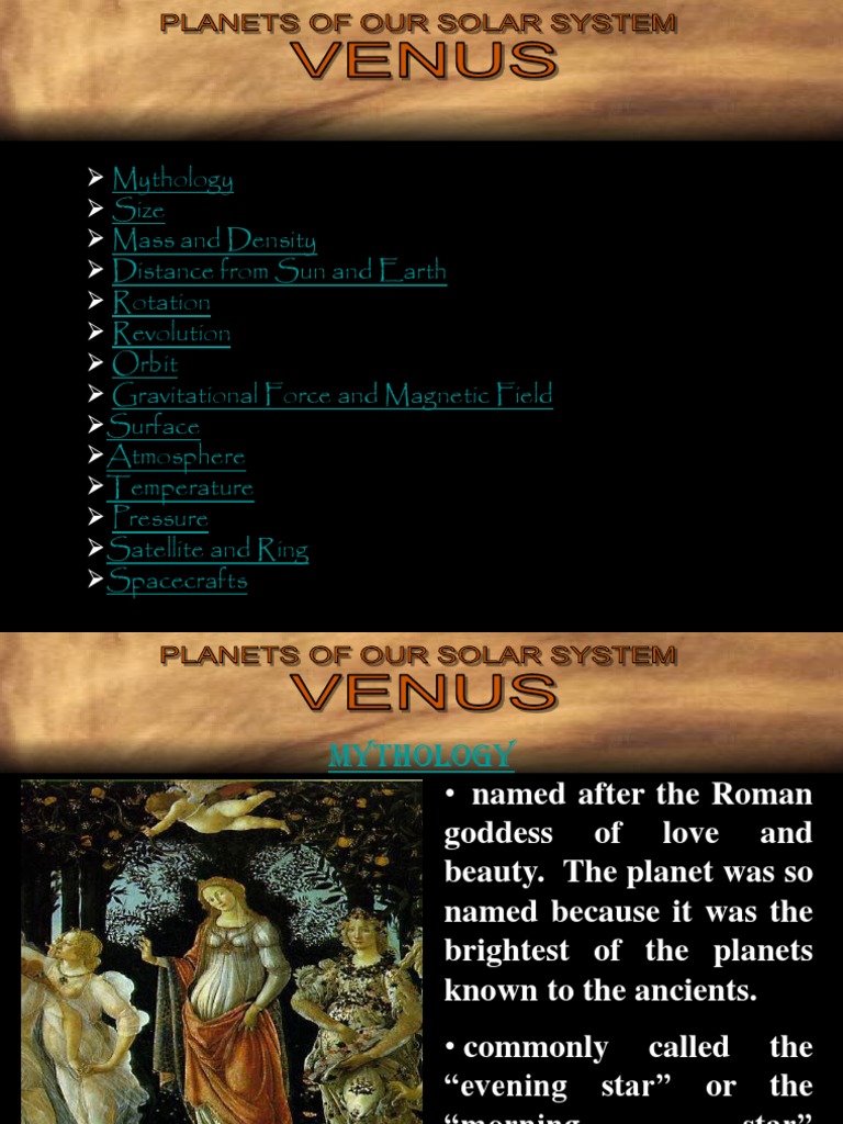 My PPT in Venus | PDF | Venus | Planets
