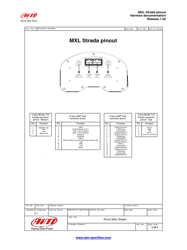 AIM Strada | PDF | Electrical Connector | Electronics