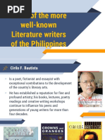 10 Famous Filipino Writers 02 | PDF | Philippines