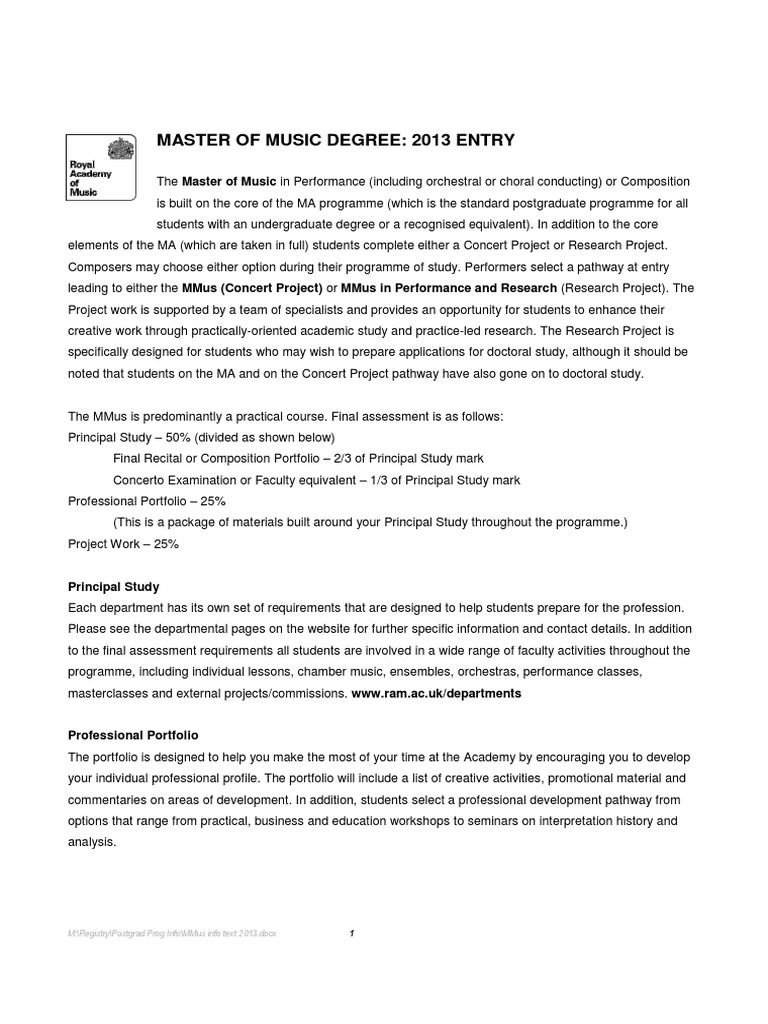 Mastering Music: An In-Depth Look at the Royal Academy of Music's ...