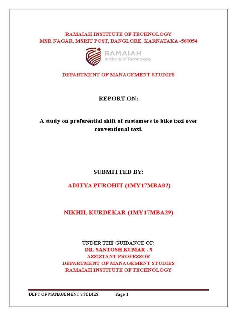 BRM Project Report Final | PDF | Survey Methodology | Student's T Test