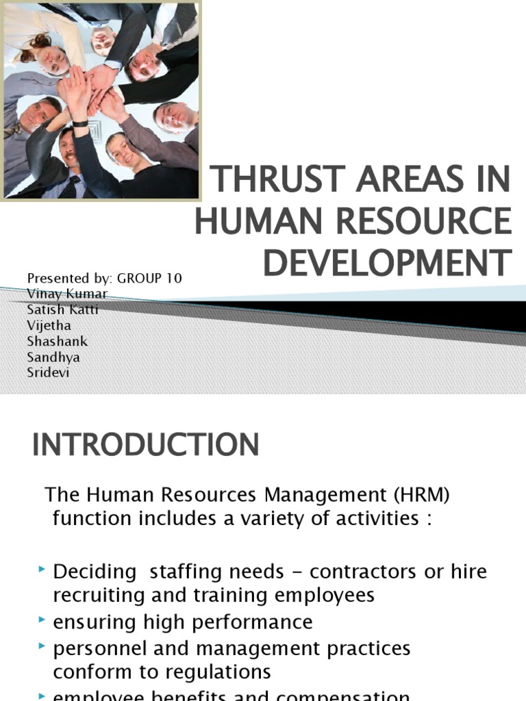 Thrust Areas in Human Resource Development - Final | Download Free PDF ...
