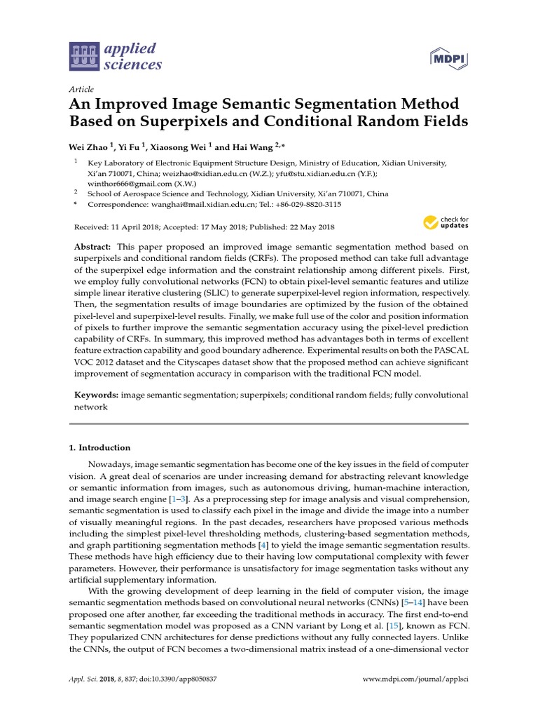 Applsci 08 00837 PDF | PDF | Image Segmentation | Areas Of Computer Science