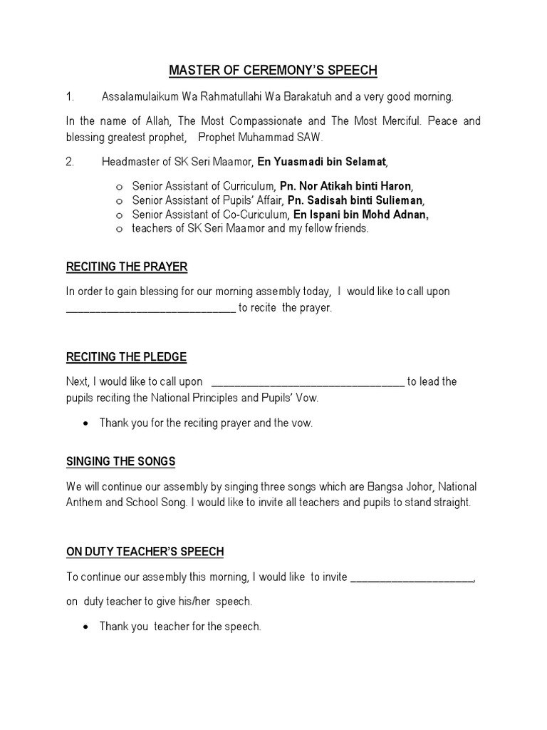 Assembly Scripts | PDF | Allah | Muhammad