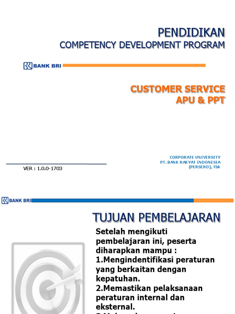 Penerapan APU & PPT di Perbankan | PDF