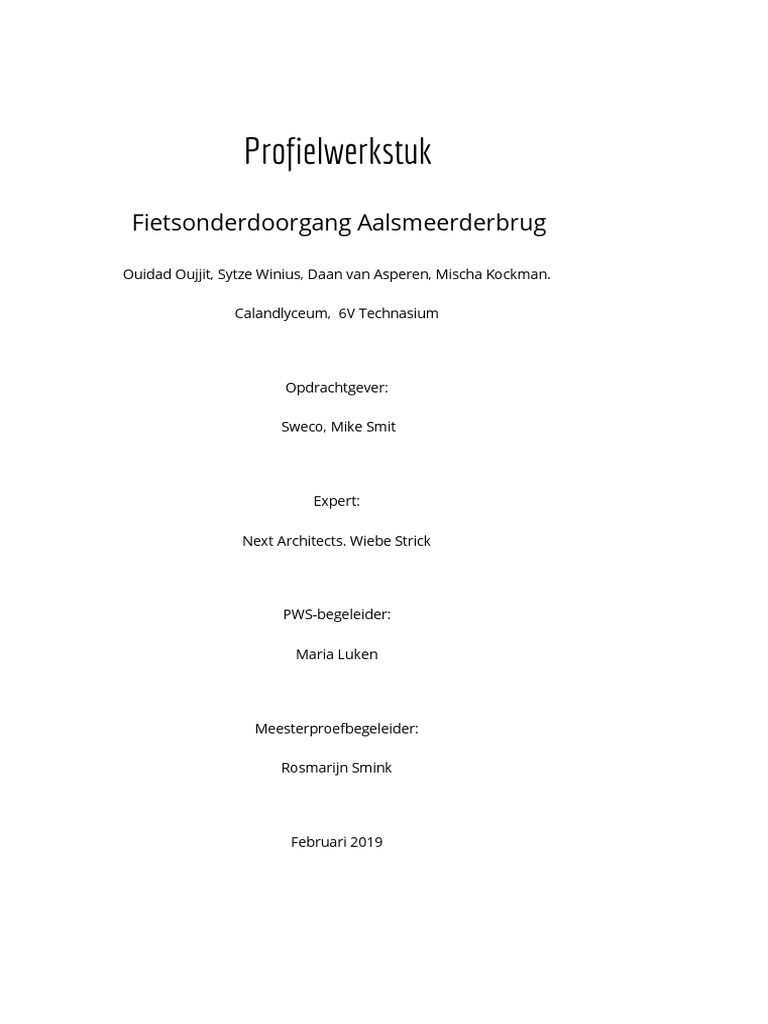 Profielwerkstuk Deel 1 2 | PDF