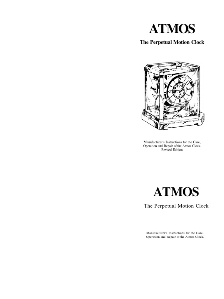 Atmos: The Perpetual Motion Clock | PDF | Clock | Manufactured Goods